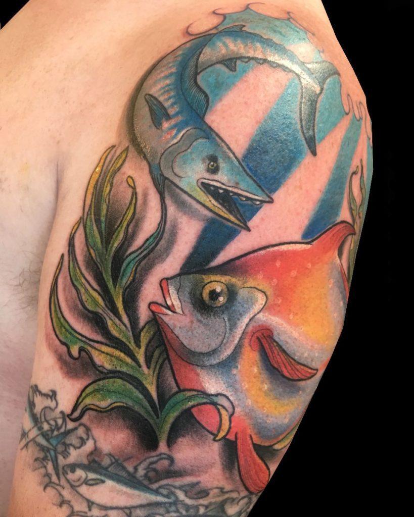 Fish_shoulder — Sweet Trade Tattoo